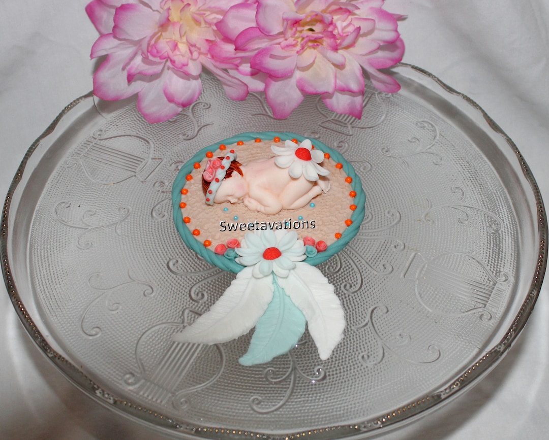 Fondant Native American Baby Cake Topper - Tribal Baby Topper - Dream ...