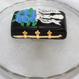 Fondant Casket Cake Topper, Mortician Graduation, Gothic Cake ...