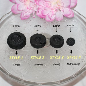 Fondant Tire Cake Topper - Tire Topper - Fondant Tires - Fondant Car ...