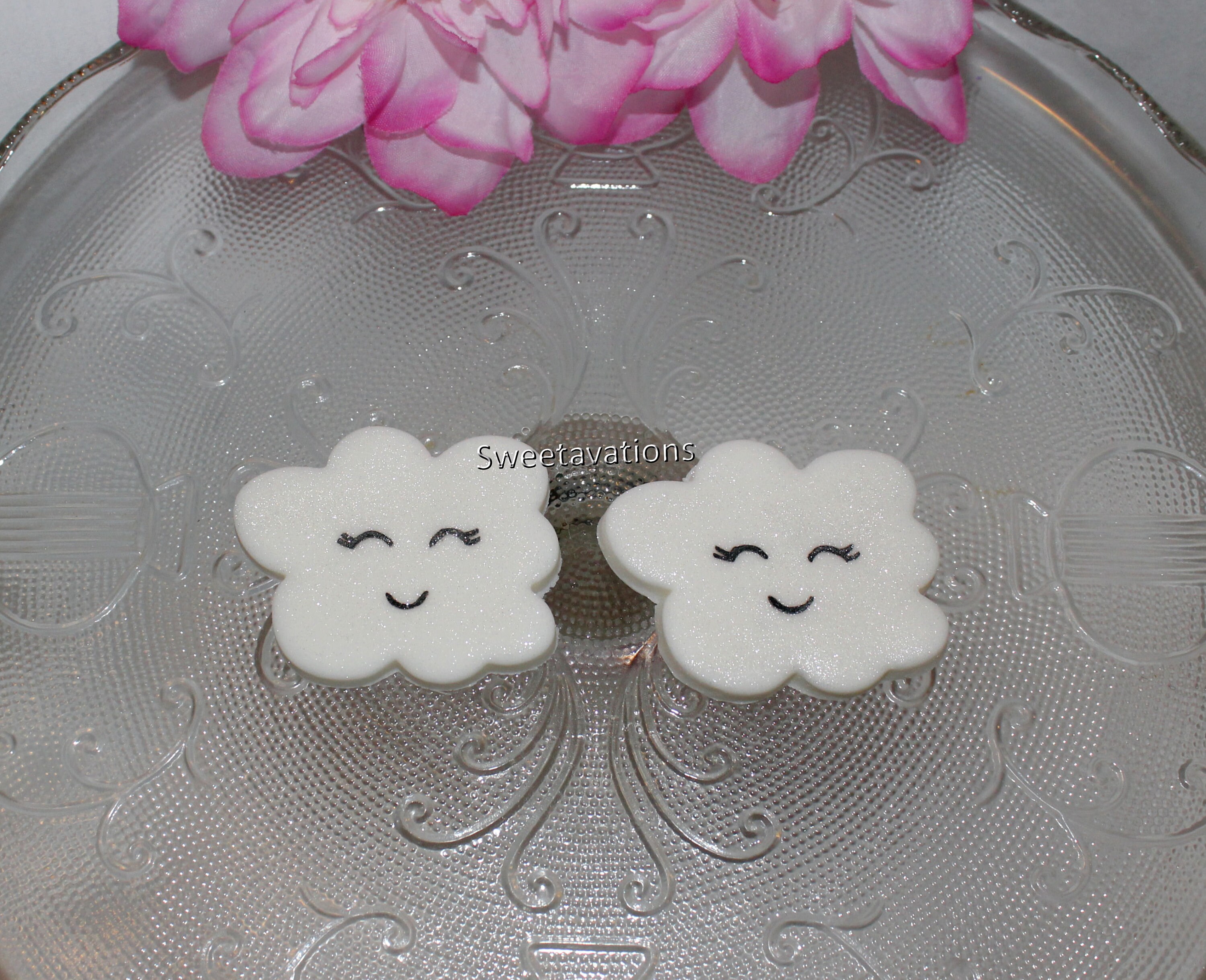 Fondant Cloud Cake Toppers Cloud Toppers Fondant Airplanes - Etsy