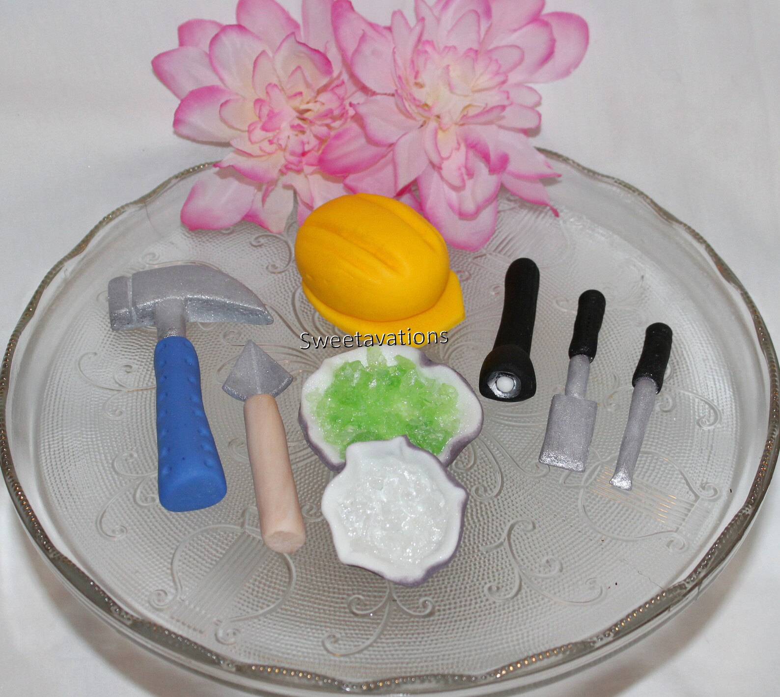 Fondant Geology Cake Topper Mining Cake Topper Fondant - Etsy