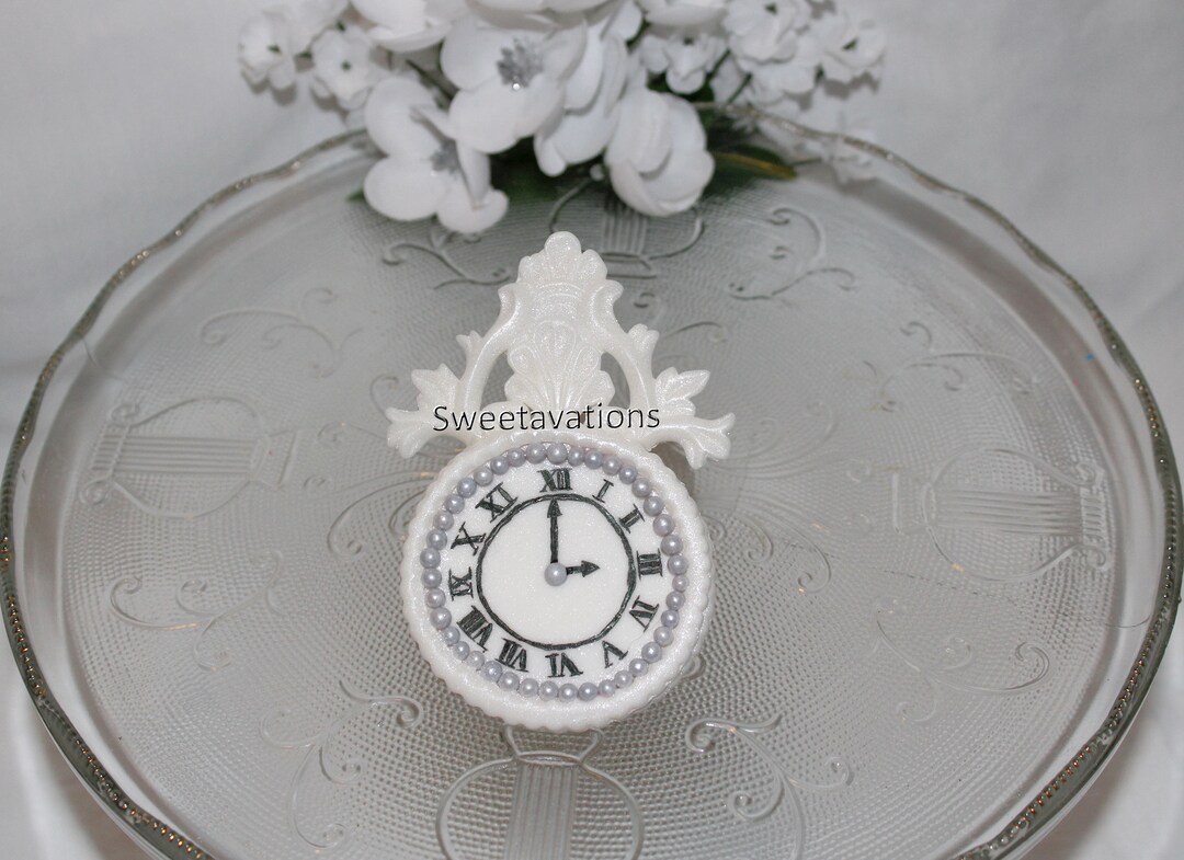 Fondant Clock Cake Topper Steampunk Topper Fondant Steampunk Clock ...