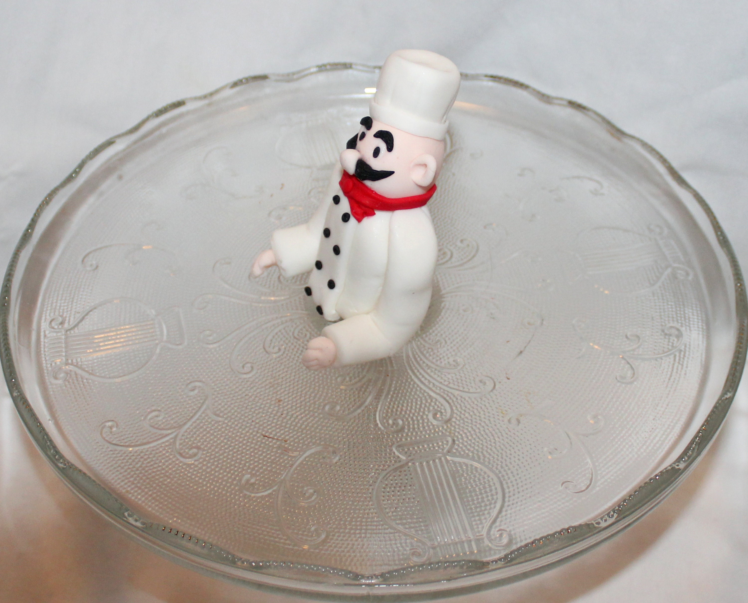 Fondant Chef Cake Topper Chef Topper Fondant Cook | Etsy