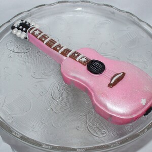 Fondant Guitar Cake Topper - Guitarist Cake - Guitar Birthday - Rock ...