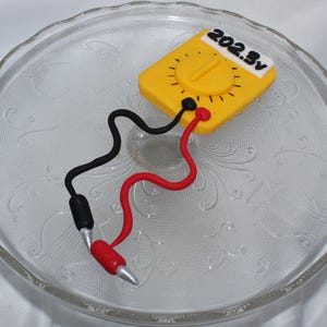 Fondant Volt Meter Cake Topper - Construction Cake Topper - Volt Meter ...