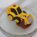 Fondant Backhoe Cake Topper - Backhoe Topper - Fondant Construction ...