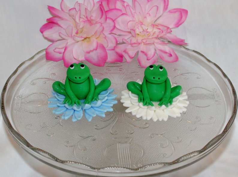 Fondant Frog Cake Topper Frog Topper Woodland Animal - Etsy