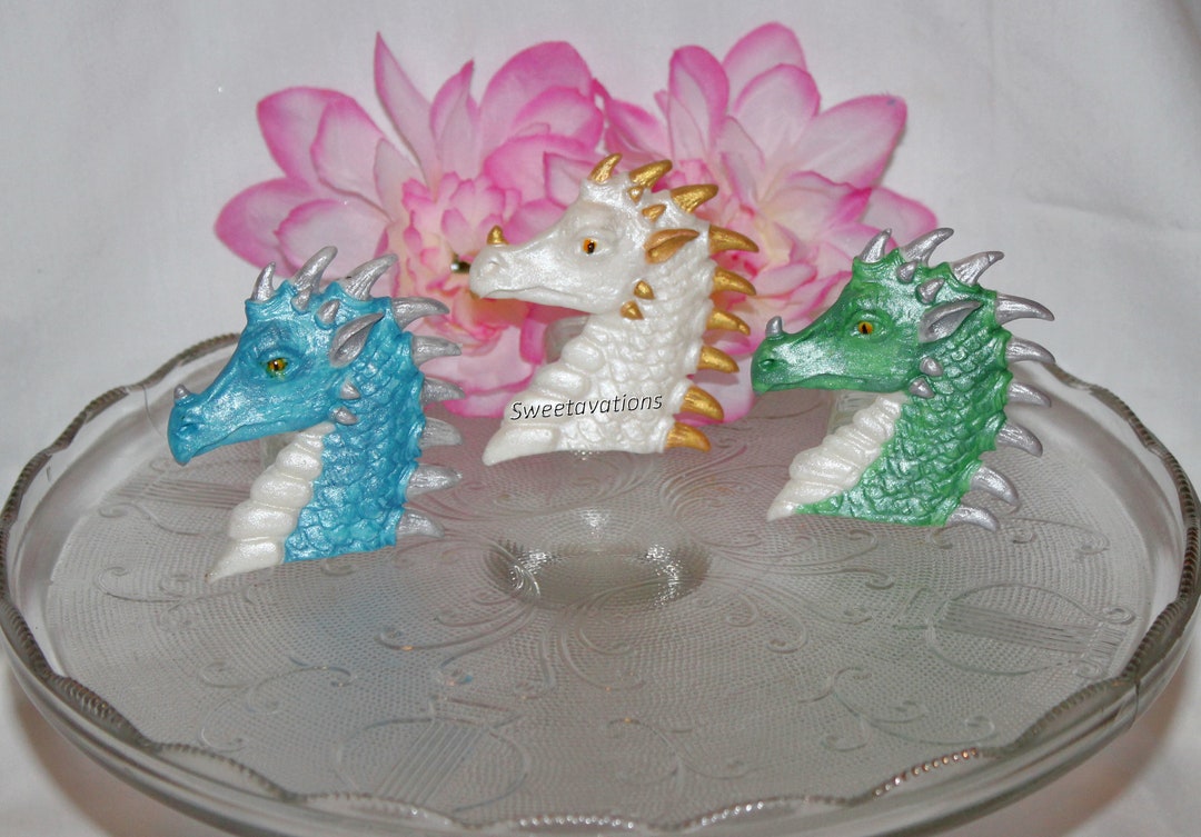 Fondant Dragon Cake Topper Dragon Topper Dragon Cake Dragon Wings ...