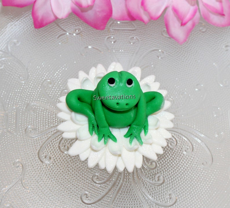 Fondant Frog Cake Topper Frog Topper Woodland Animal | Etsy