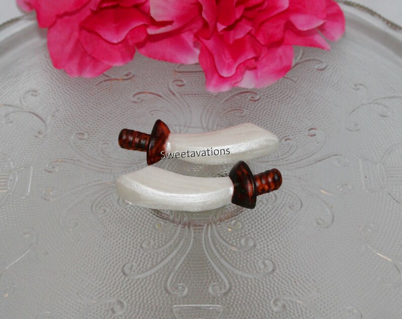 Fondant Pirate Cake Topper Fondant Pirate Fondant Sword | Etsy