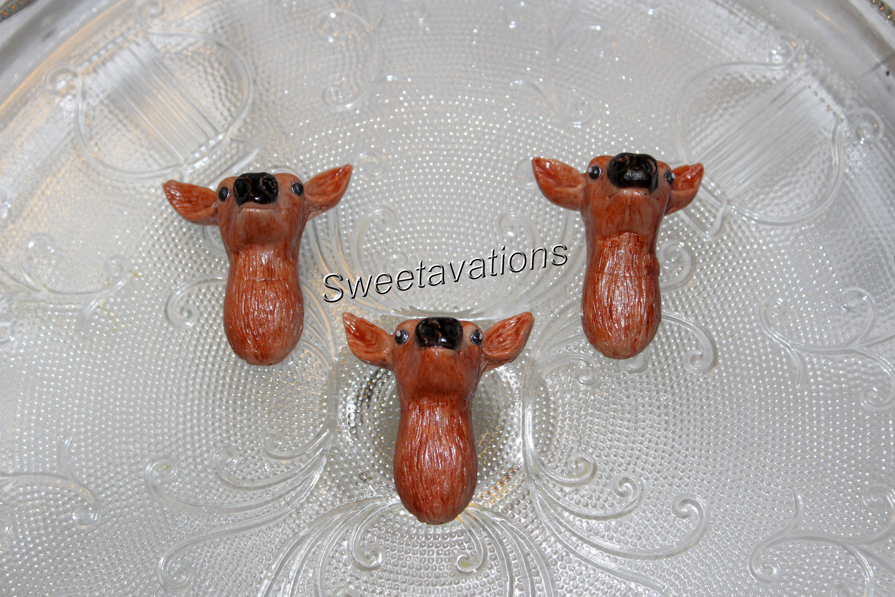 Fondant Deer Cake Topper Deer Topper Fondant Buck | Etsy