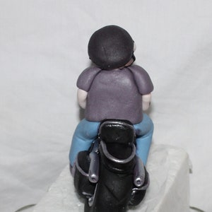 Fondant Motorcycle Cake Topper - Motorcycle Topper - Fondant Biker ...