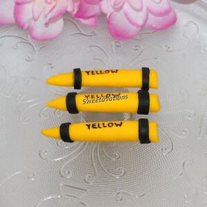 Fondant Crayon Cake Topper Crayon Topper Fondant Art Art - Etsy