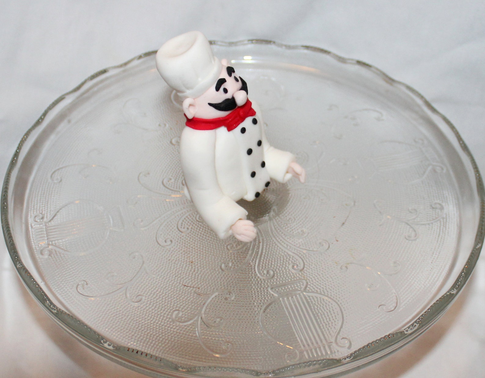 Fondant Chef Cake Topper Chef Topper Fondant Cook | Etsy