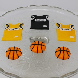 Fondant Basketball Jersey Cake Topper - Basketball Topper - Basketball ...