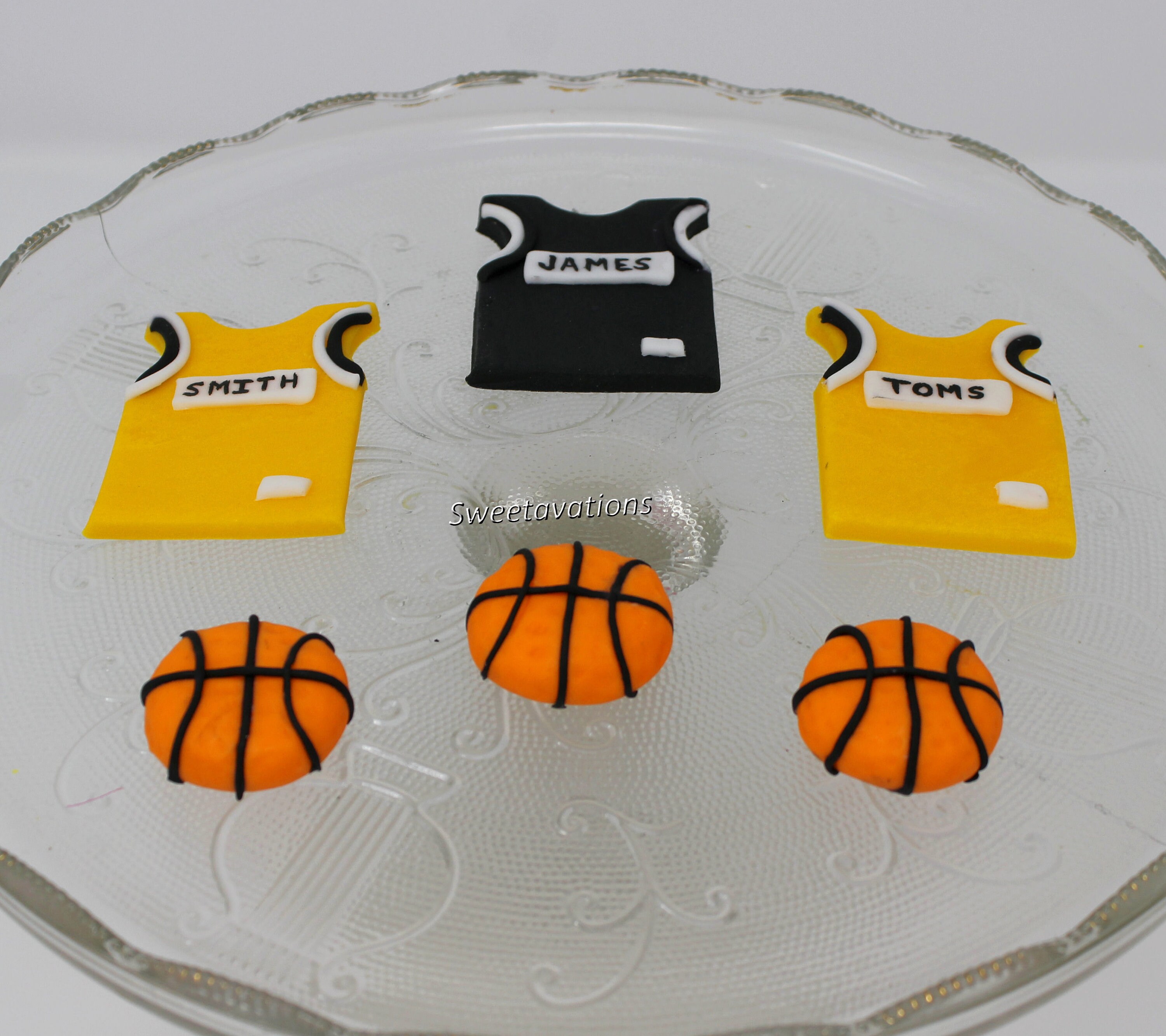 Fondant Basketball Jersey Cake Topper - Basketball Topper - Basketball ...