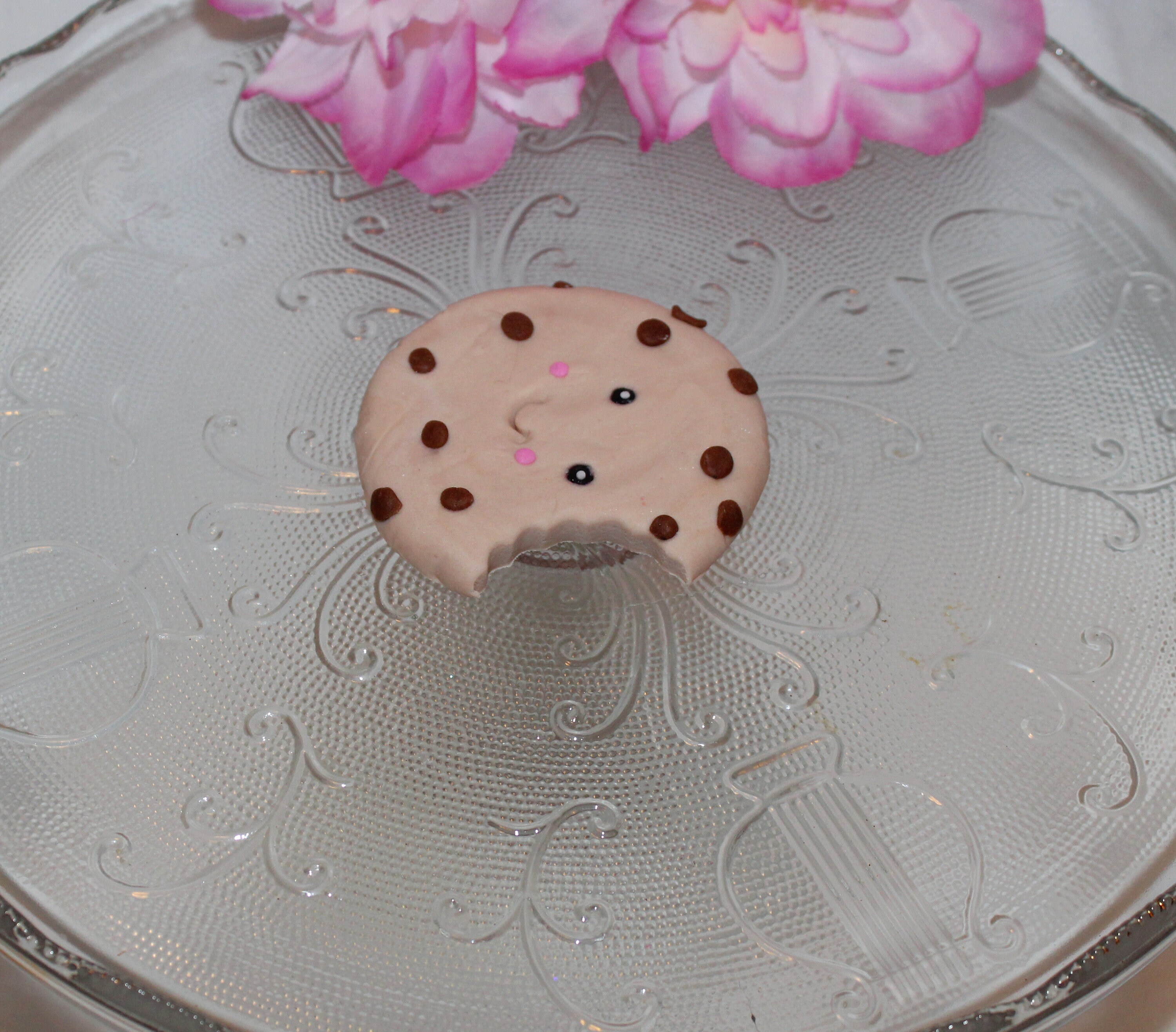 Fondant Cookie Cake Topper Fondant Milk Cookie Topper - Etsy