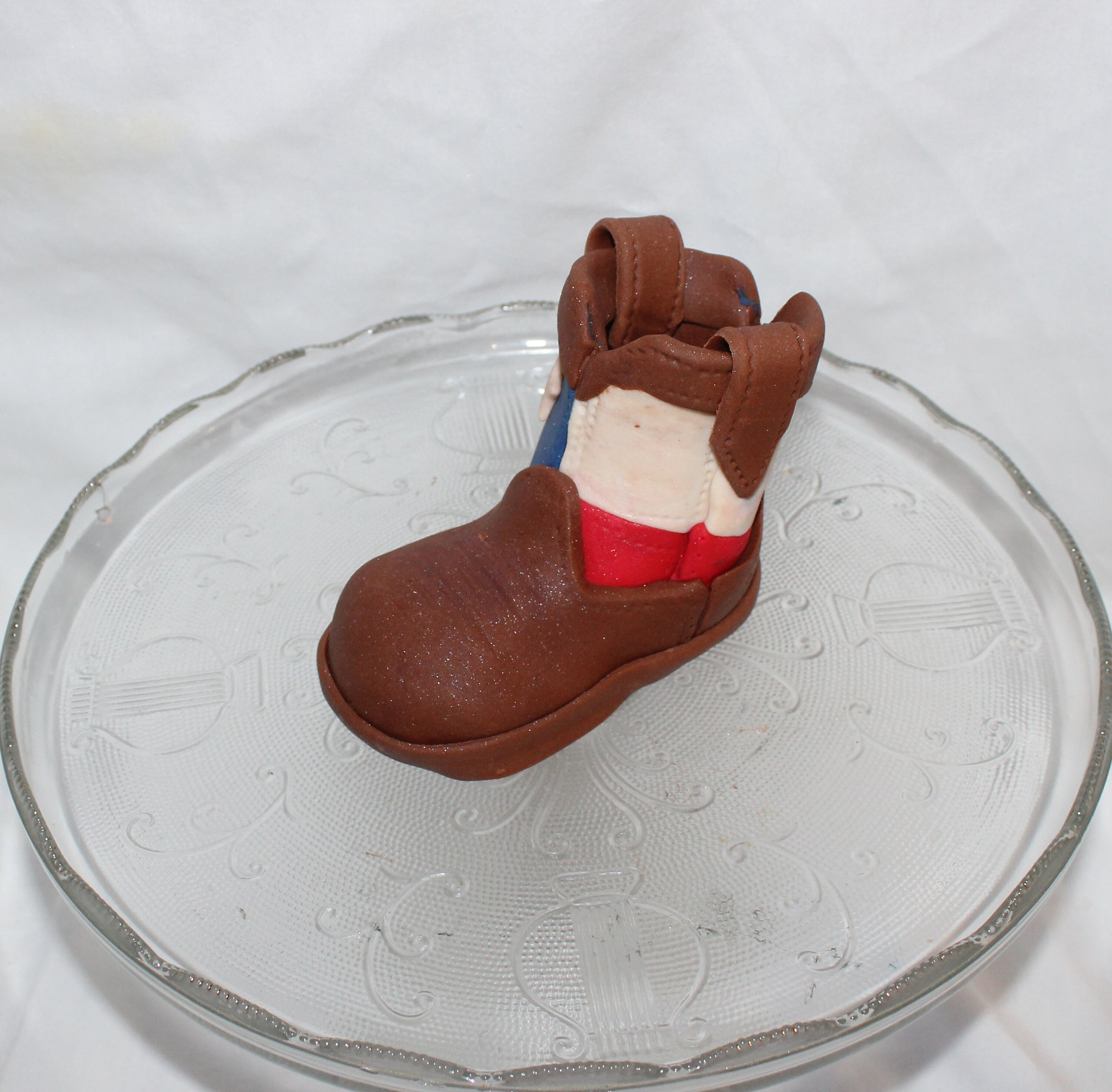 Fondant Cowboy Boots Cake Topper Fondant Baby Boots - Etsy