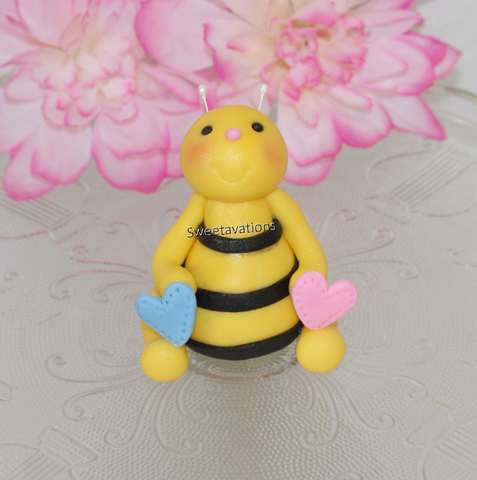 Fondant Bee Cake Topper Fondant Bumblebee Bee Topper | Etsy