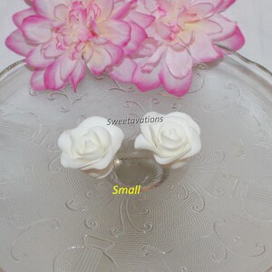 Fondant Rose Cake Topper Rose Topper Sugar Flower Rose Topper Sugar ...