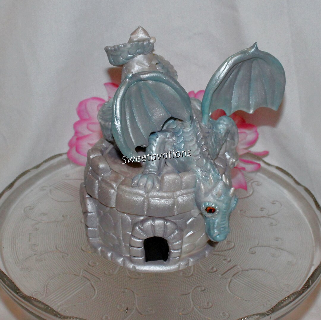 Fondant Dragon Cake Topper - Dragon Topper - Dragon Cake - Dragon Wings ...