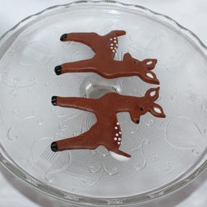 Fondant Deer Cake Topper - Woodland Animal Cake Topper - Deer Cake ...