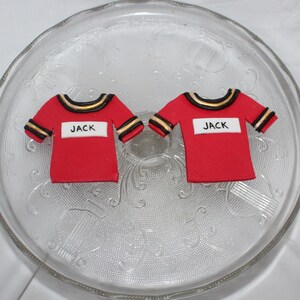 Fondant Team Jersey Cake Topper Football Jersey Topper - Etsy