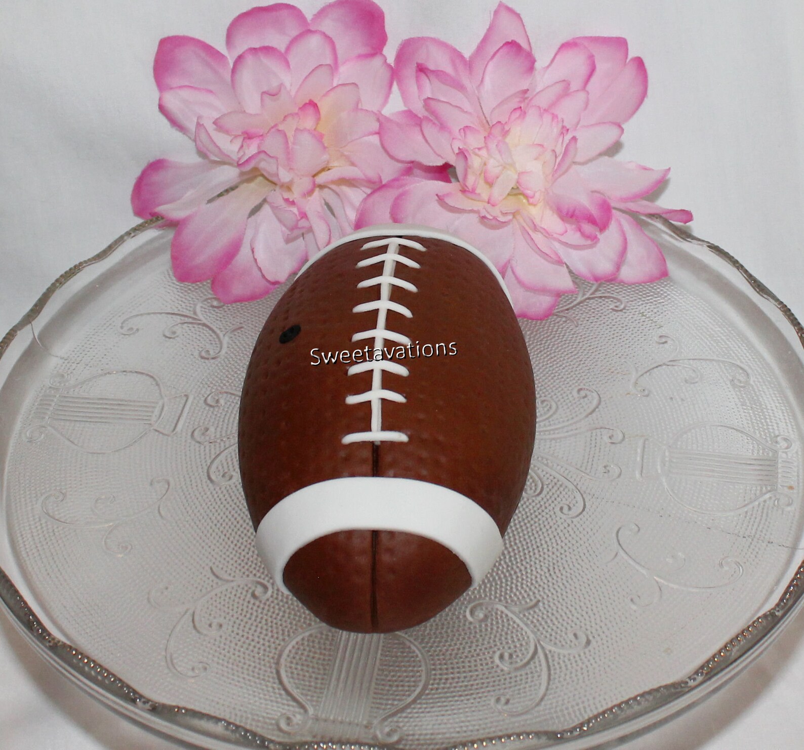 Fondant Football Cake Topper Football Topper Football | Etsy