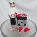 Fondant Chef Cake Topper Chef Topper Fondant Cook Fondant Grill Chef ...