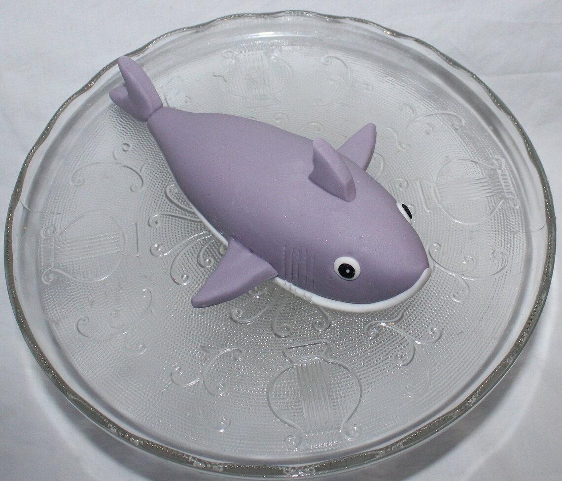 Fondant Shark Cake Topper Shark Topper Sea Creature Topper - Etsy
