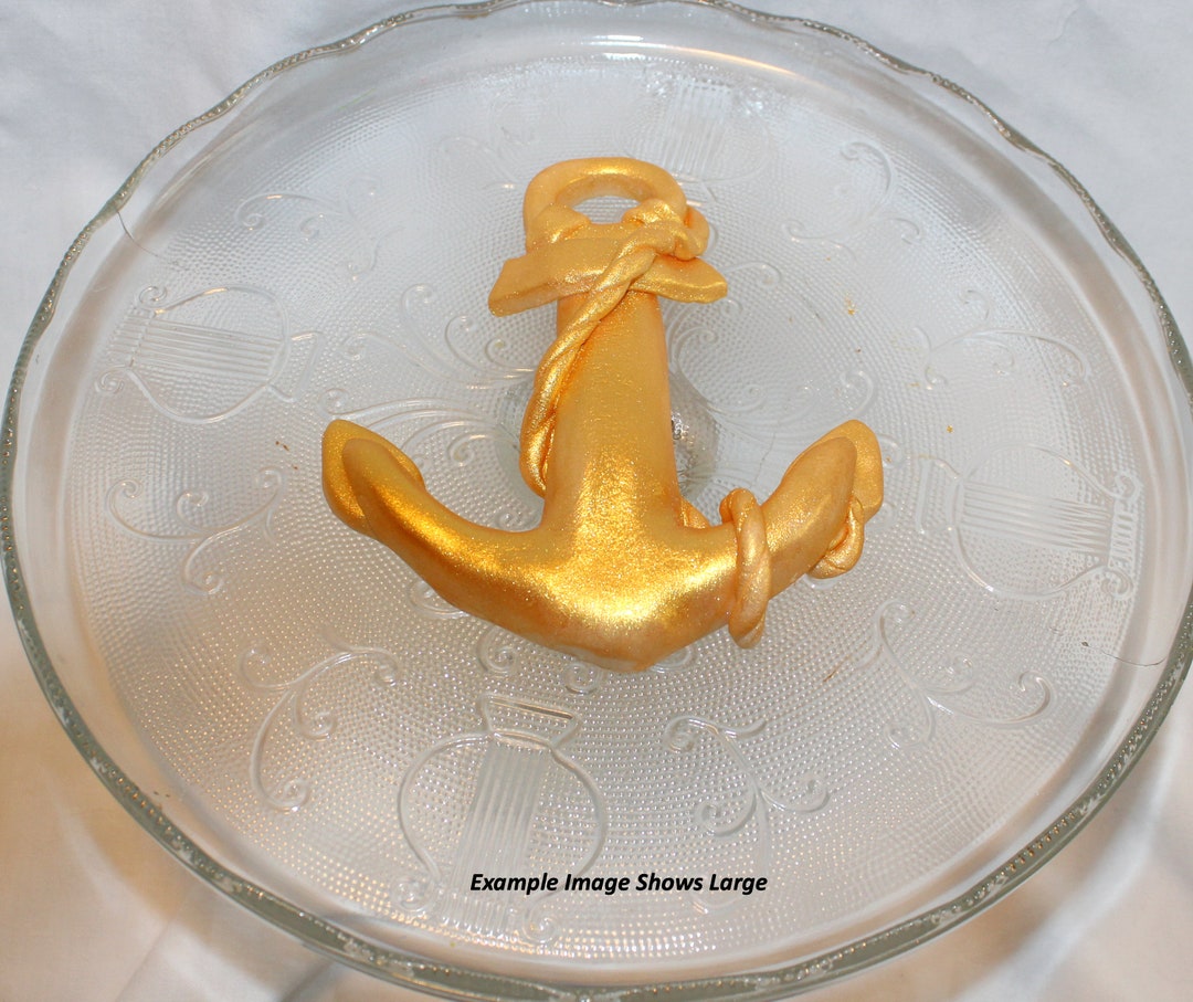 Fondant Anchor Cake Topper - Anchor Topper - Nautical Topper - Sailing ...
