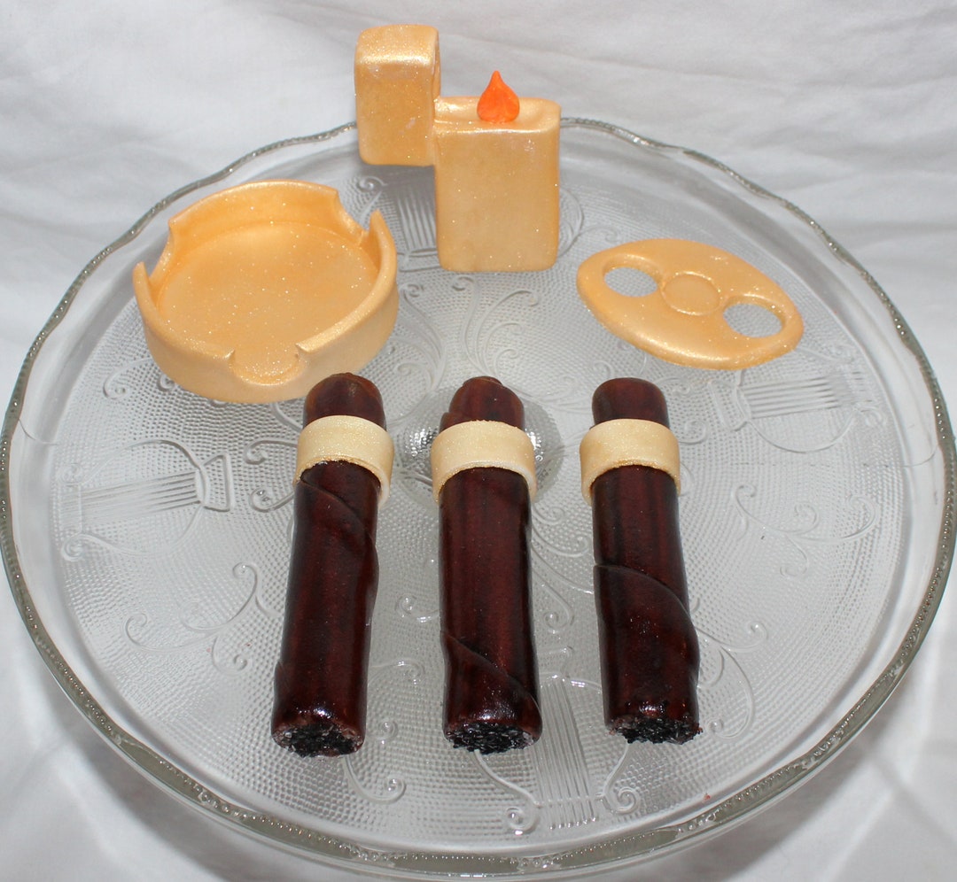 Fondant Cigar Cake Topper - Fondant Humidor - Cigar Topper - Cigar ...