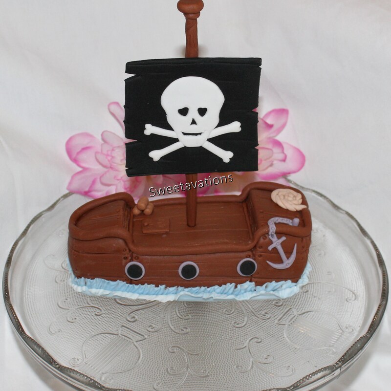 Ship Cake Topper - Etsy