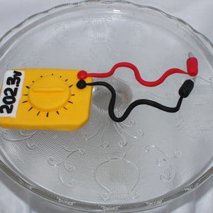 Fondant Volt Meter Cake Topper, Electrician Birthday, Electrical ...