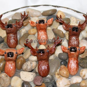 Fondant Deer Cake Topper - Deer Topper - Fondant Buck - Woodland Animal ...