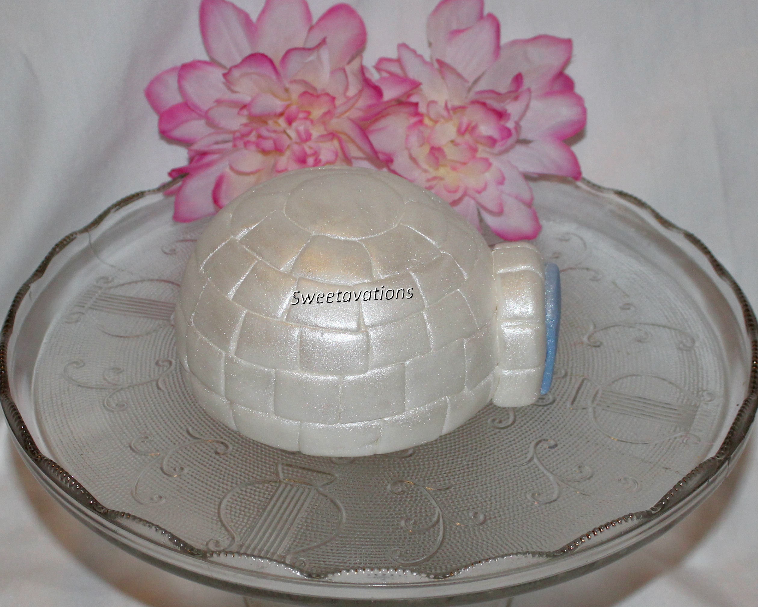 Fondant Igloo Cake Topper Igloo Cake Topper Fondant Polar - Etsy