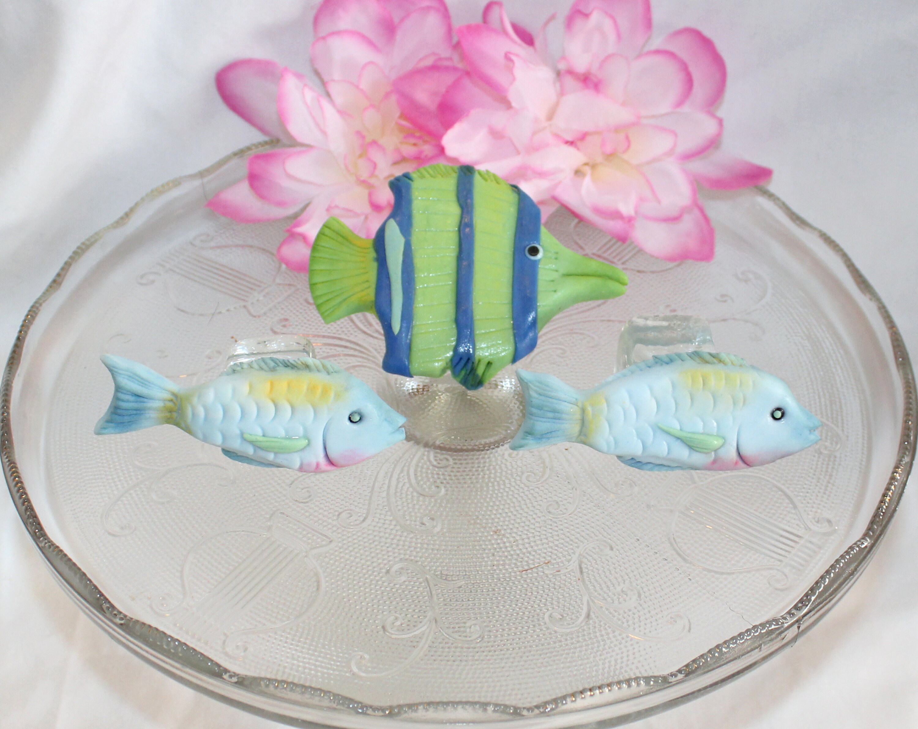 Fondant Tropical Fish Cake Topper Fondant Fish Fish Topper | Etsy
