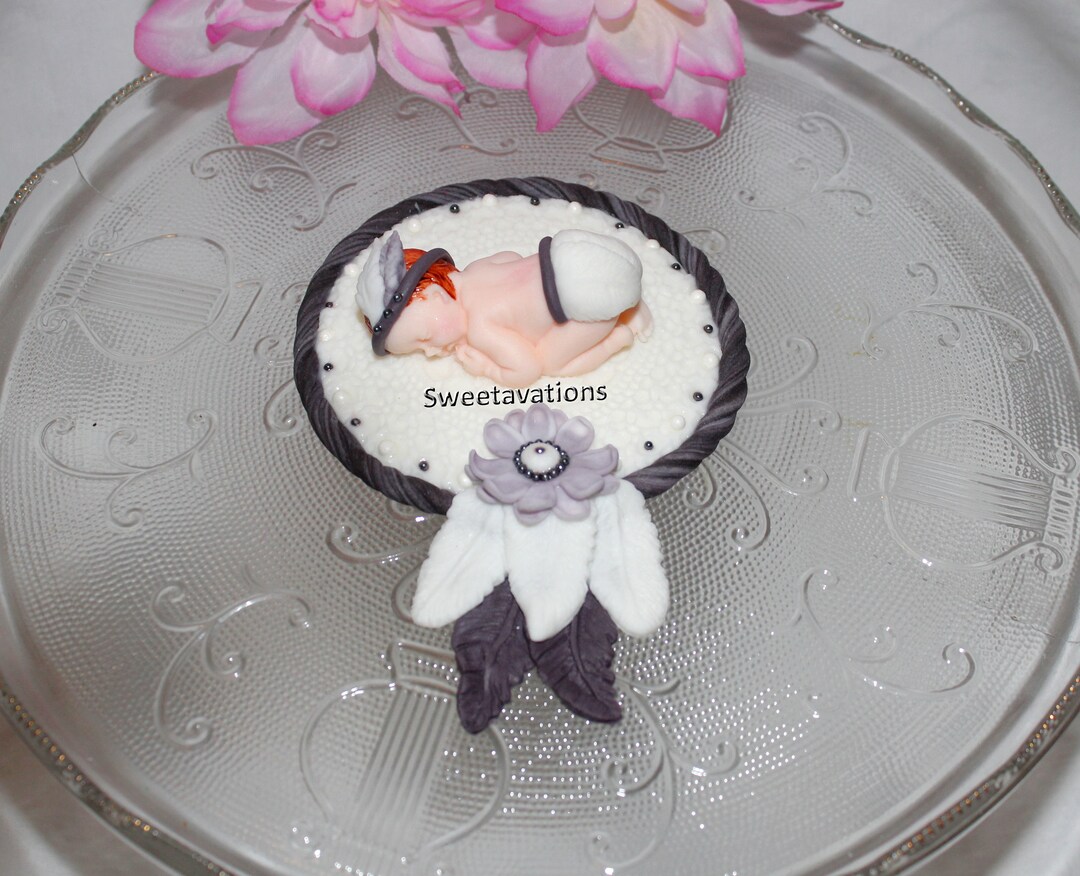 Fondant Native American Baby Cake Topper - Tribal Baby Topper - Dream ...