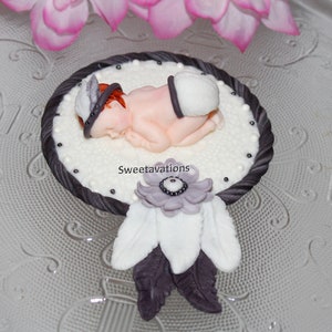 Fondant Native American Baby Cake Topper - Tribal Baby Topper - Dream ...