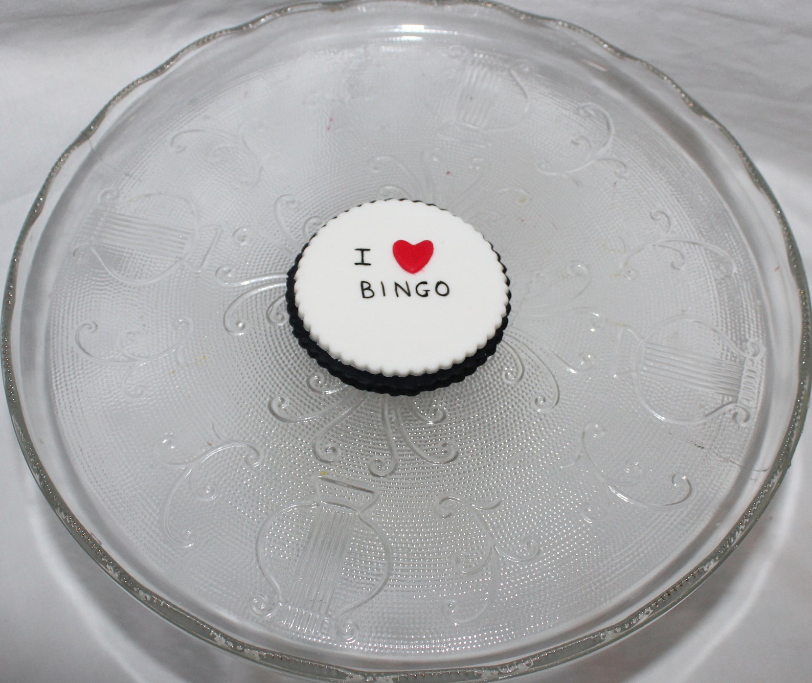 Fondant Bingo Cake Topper - Bingo Topper - Fondant Game - Game Night ...