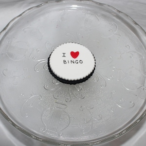 Fondant Bingo Cake Topper - Bingo Topper - Fondant Game - Game Night ...