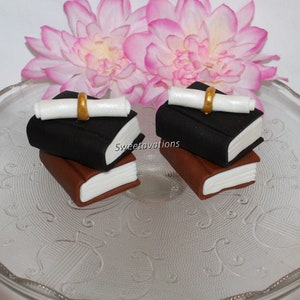 Fondant Graduation Cake Topper Fondant Book Graduation Topper Grad ...