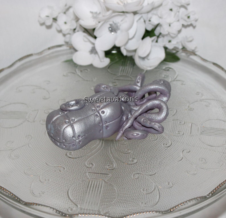 Fondant Octopus Cake Topper Octopus Topper Steampunk | Etsy