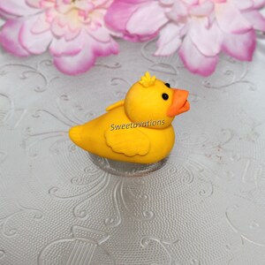 Fondant Duck Cake Topper Rubber Duck Topper Fondant Rubber - Etsy