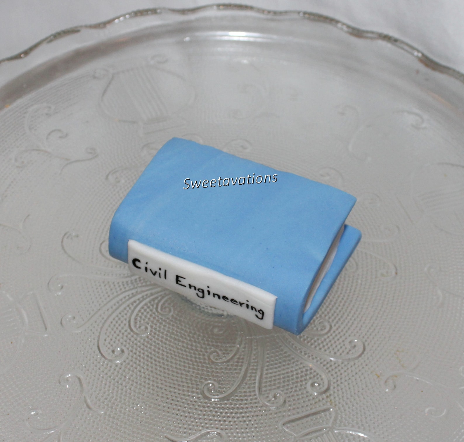 Fondant Civil Engineering Cake Topper, Engineer Graduation, Blueprint ...