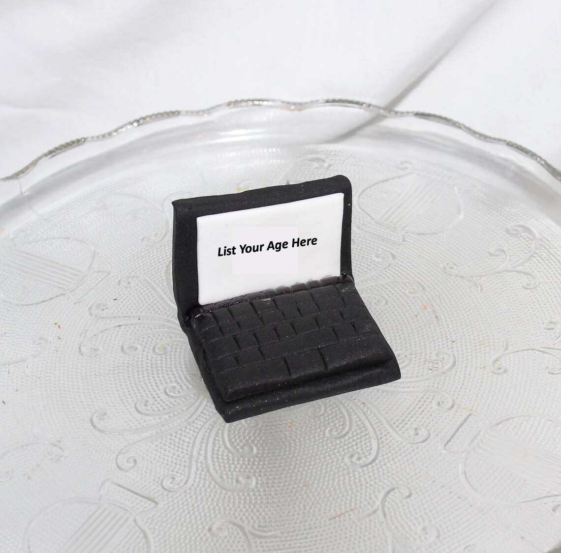 Fondant Gamer Cake Topper Fondant Computer Cake Topper | Etsy