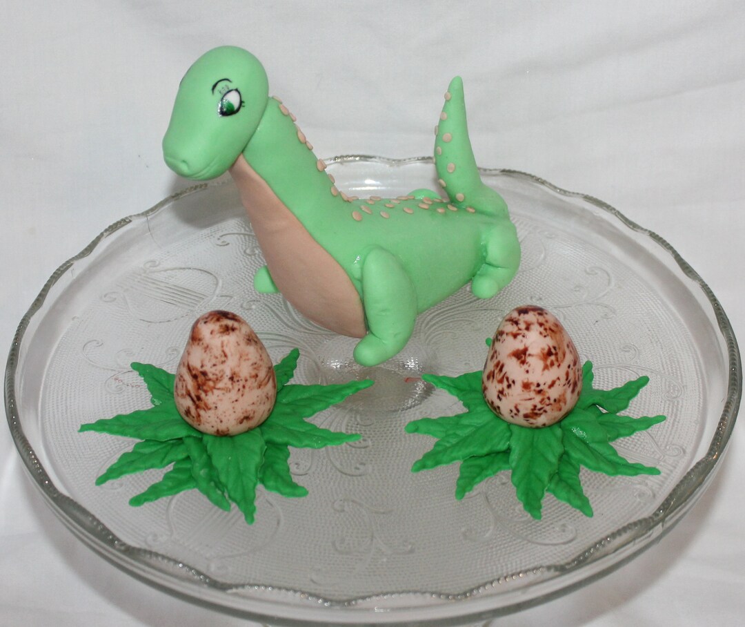 Fondant Dinosaur Cake Topper: Hand-sculpted Cake Decoration, Dino, T ...