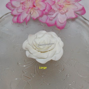 Fondant Rose Cake Topper Rose Topper Sugar Flower Rose - Etsy