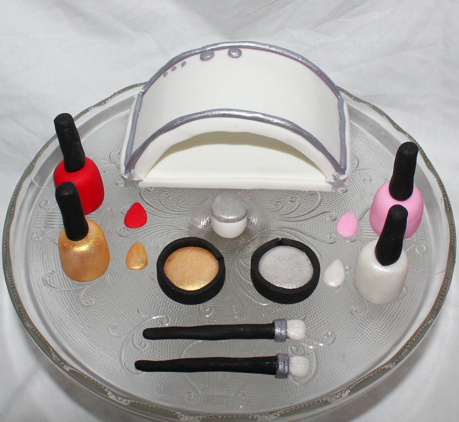 Fondant Nail Polish Cake Topper Nail Salon Topper Fondant - Etsy