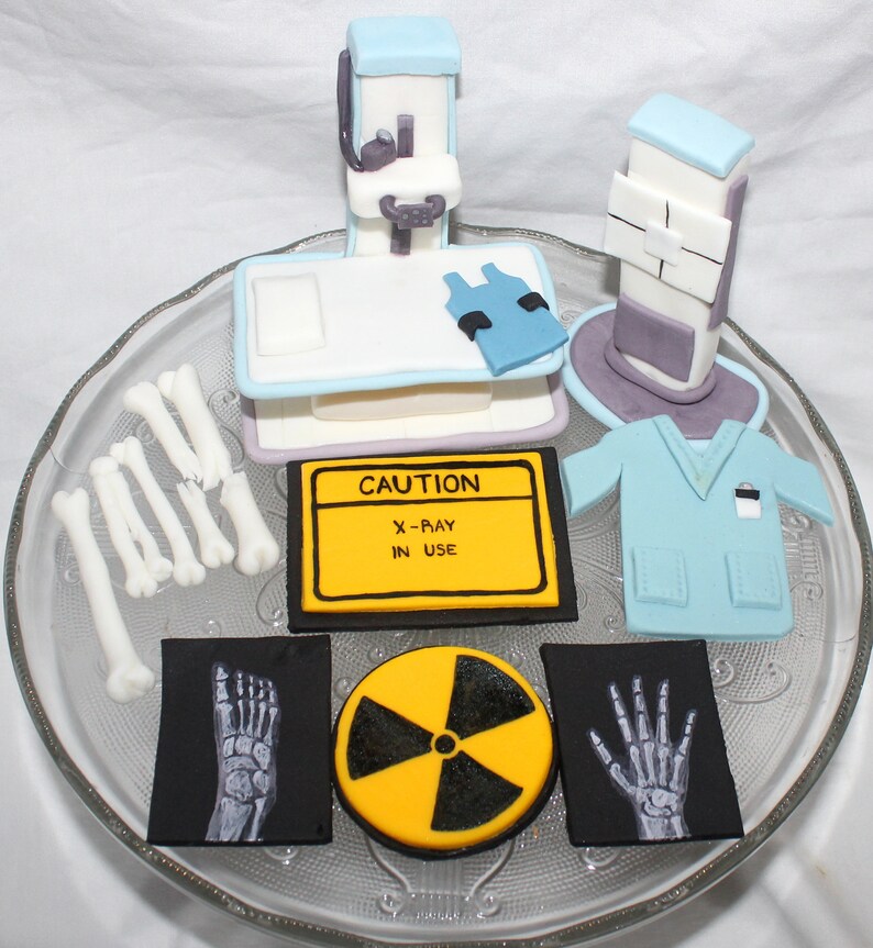 Fondant Radiology Cake Topper Fondant Medical Fondant - Etsy